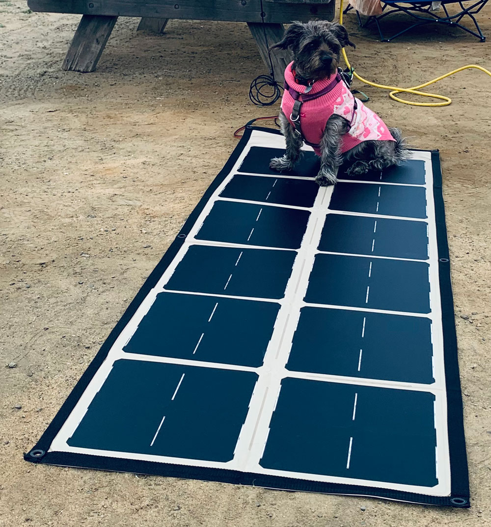 PowerFilm 160W Crystalline Foldable Solar Panel - 27.1V, 5.6A, 6.7 lbs ...